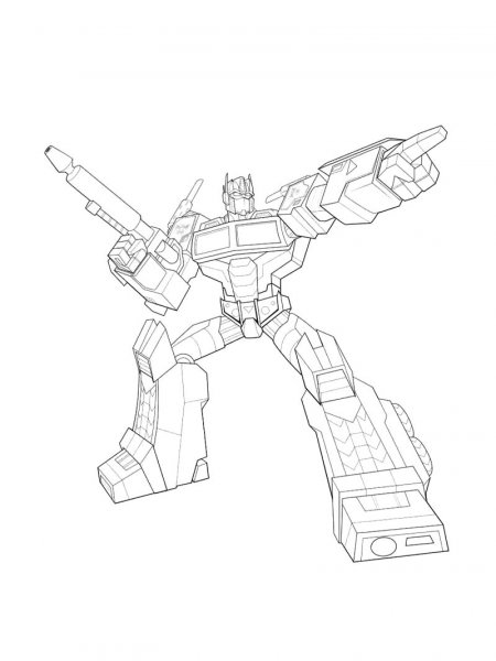 Optimus Prime coloring pages