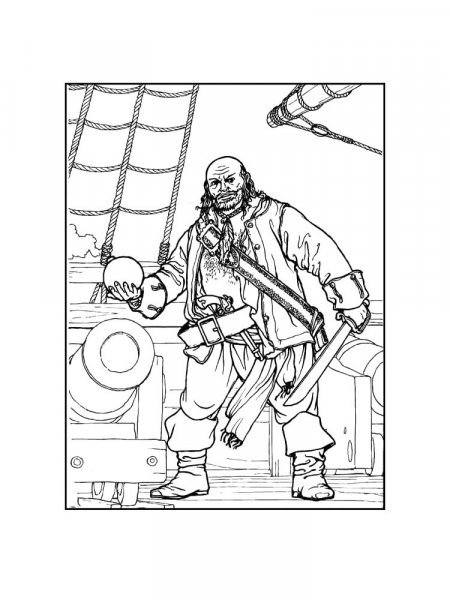 Pirate Coloring Pages (Free Printables for Kids)