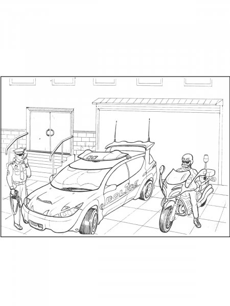 Police Officer coloring pages