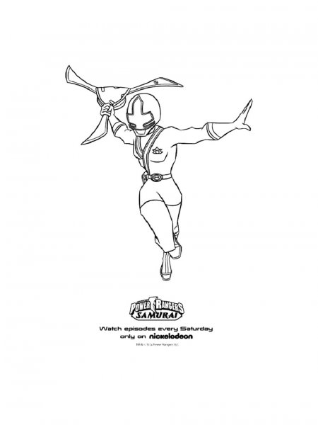 Power Rangers Samurai coloring pages