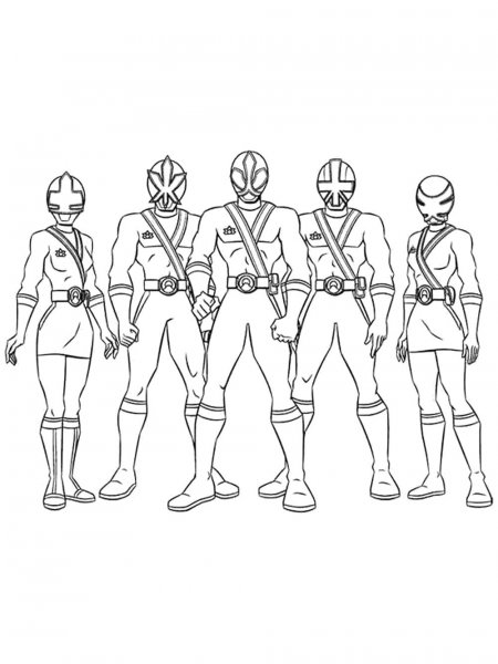 Power Rangers Samurai coloring pages