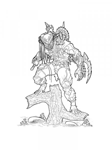 Predator coloring pages