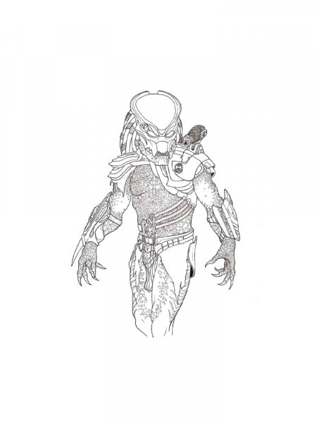 Predator coloring pages