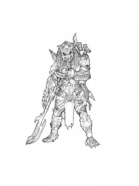 Predator coloring pages