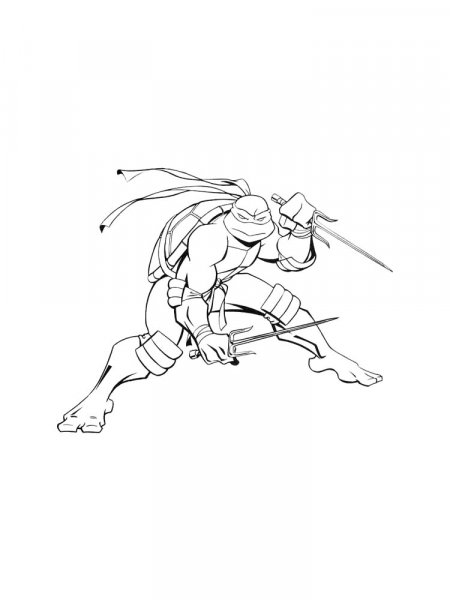 Raphael ninja turtles coloring pages