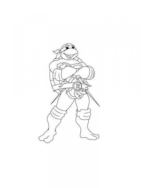 Raphael ninja turtles coloring pages