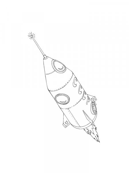 Rocket coloring pages