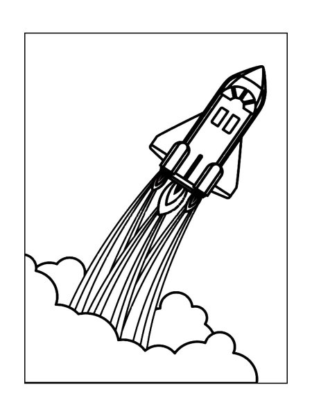Rocket coloring pages
