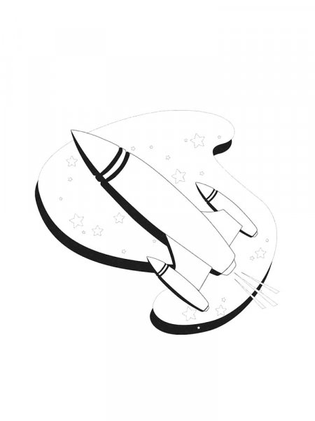 Rocket coloring pages