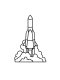 Rocket coloring pages