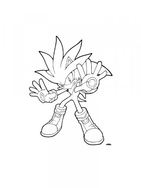 Shadow the Hedgehog coloring pages
