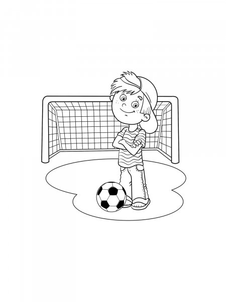 Soccer Player coloring pages