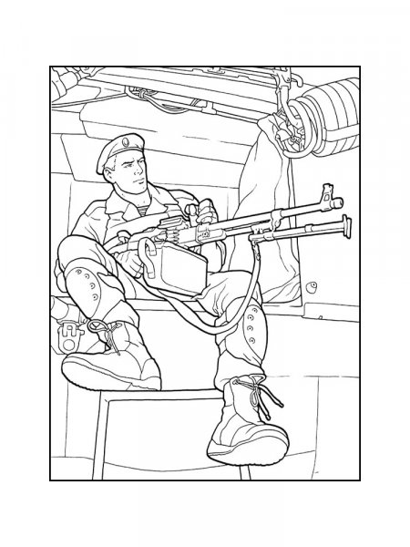 Soldier coloring pages