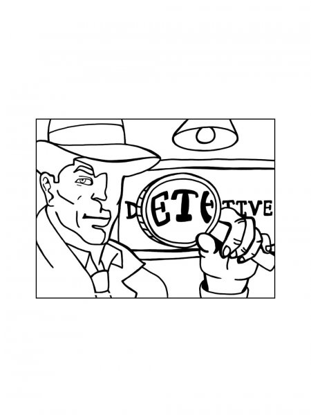 Spy coloring pages