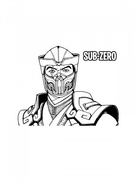 Sub Zero coloring pages
