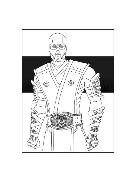 Sub Zero coloring pages