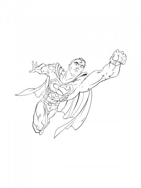 Superheroes coloring pages