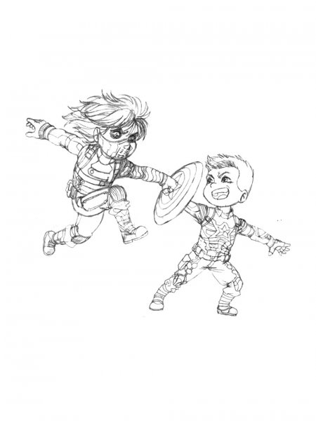 The Winter Soldier coloring pages