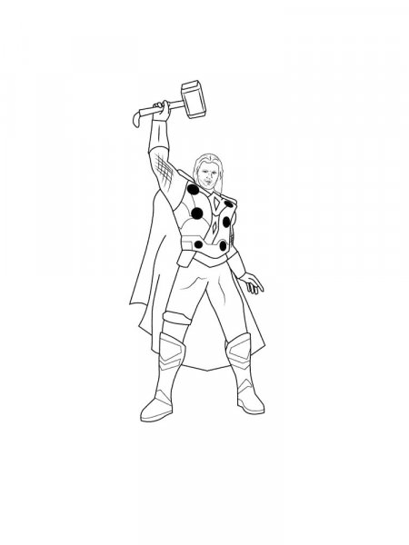 Thor coloring pages