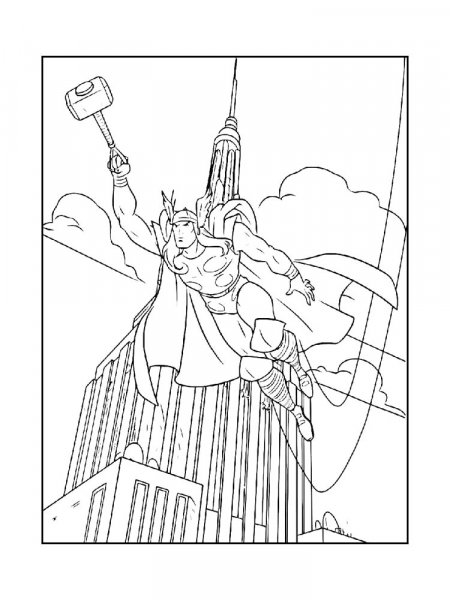 Thor coloring pages