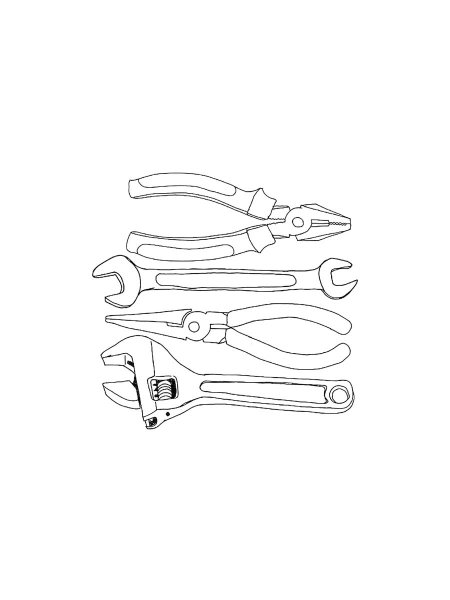 Tool coloring pages