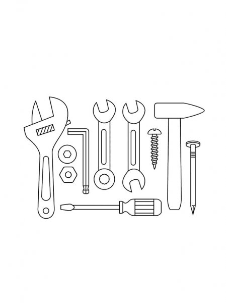 Tool coloring pages