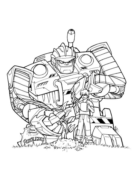 Transformers coloring pages