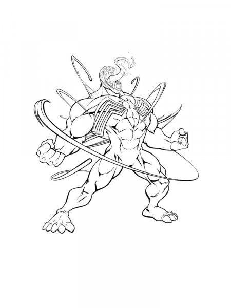 Venom coloring pages