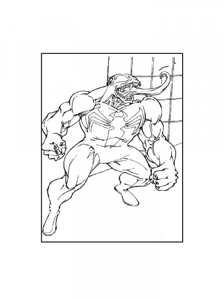 Venom coloring pages