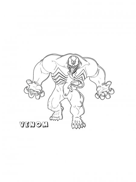 Venom coloring pages