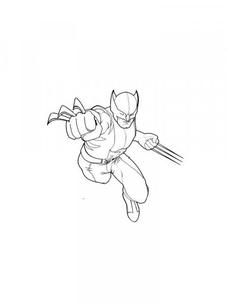 Wolverine coloring pages