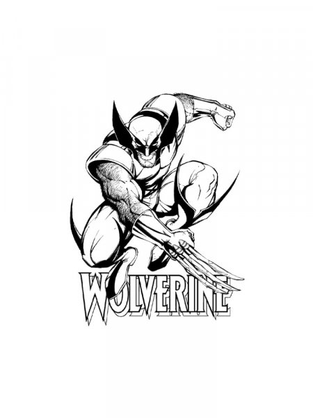 Wolverine coloring pages