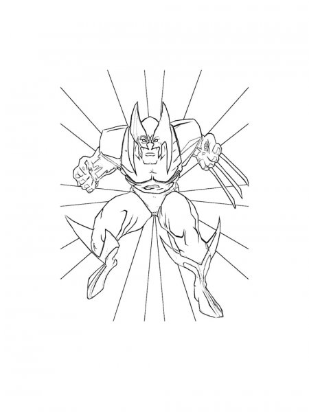 Wolverine coloring pages