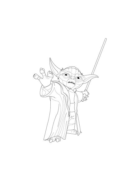 Yoda Star Wars coloring pages