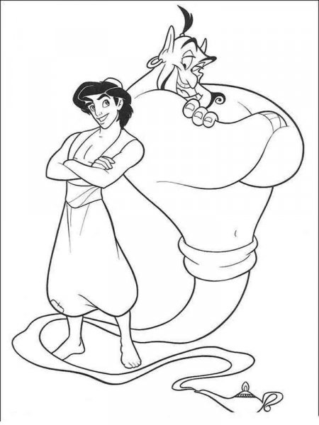 Aladdin coloring pages