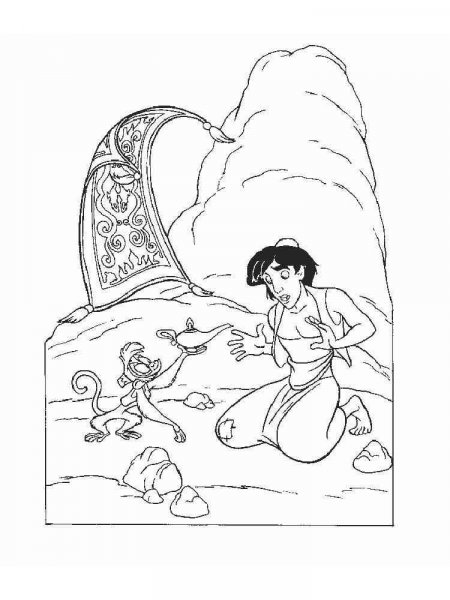 Aladdin coloring pages