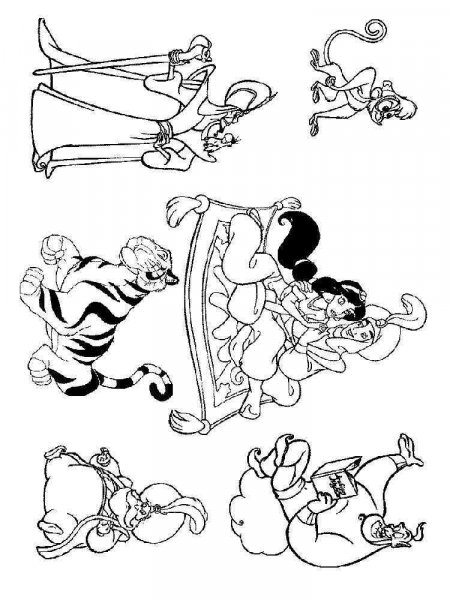 Aladdin coloring pages