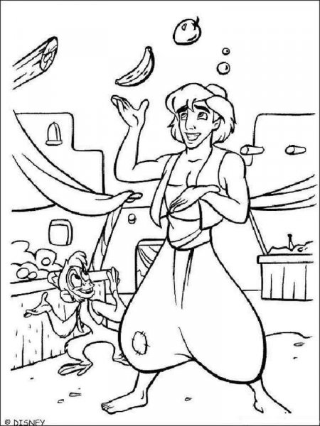 Aladdin coloring pages