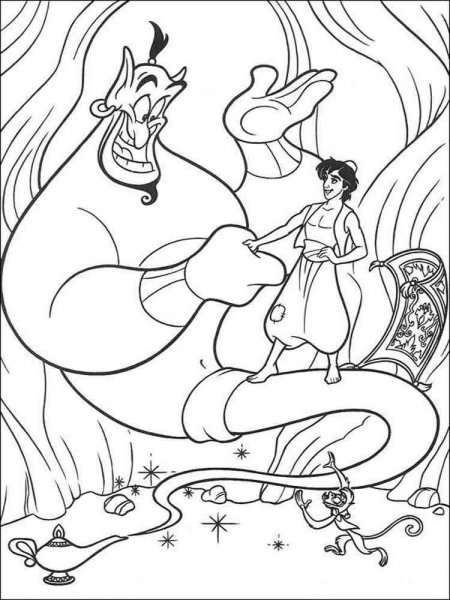 Aladdin coloring pages