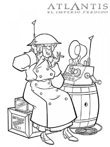 Atlantis coloring pages