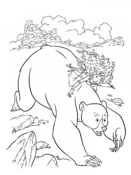 Brave coloring pages