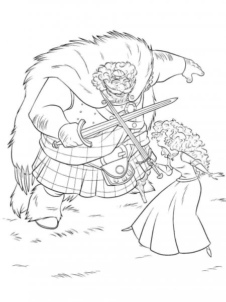 Brave coloring pages