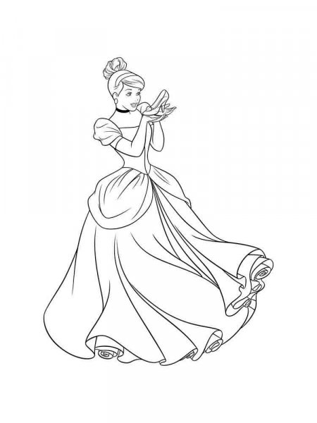 Cinderella coloring pages