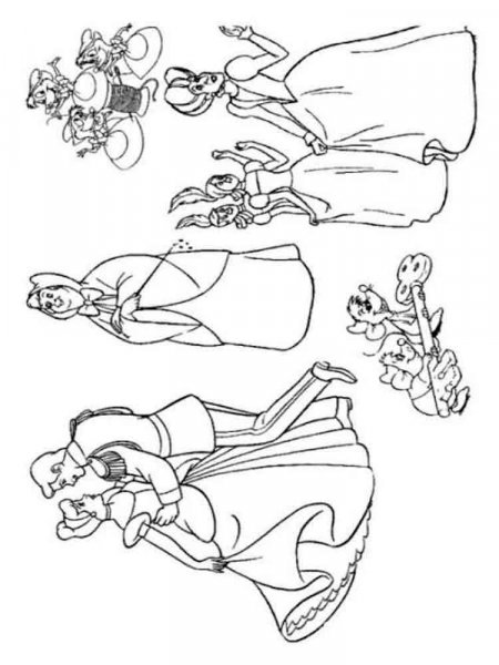 Cinderella coloring pages