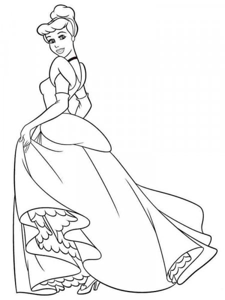 Cinderella coloring pages