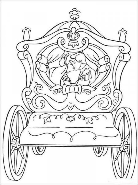 Cinderella coloring pages