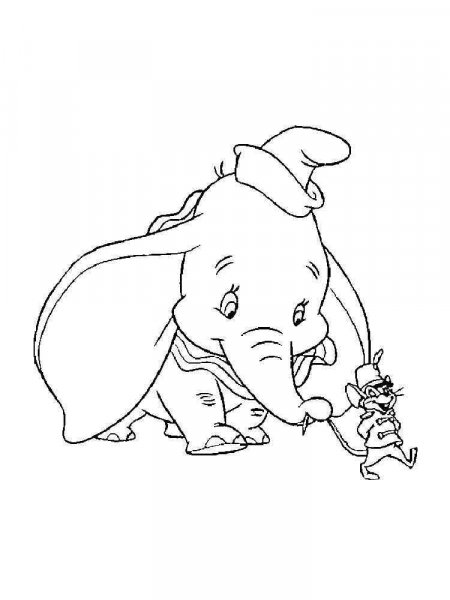 Dumbo coloring pages