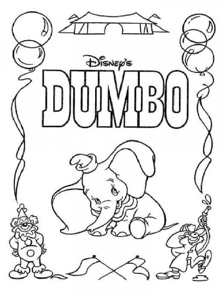 Dumbo coloring pages