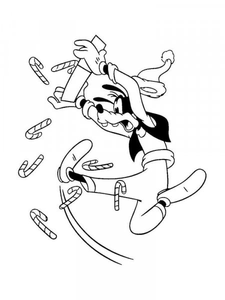 Goofy coloring pages