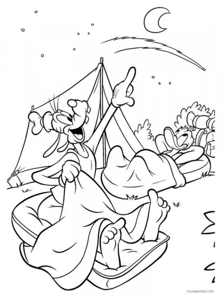 Goofy coloring pages